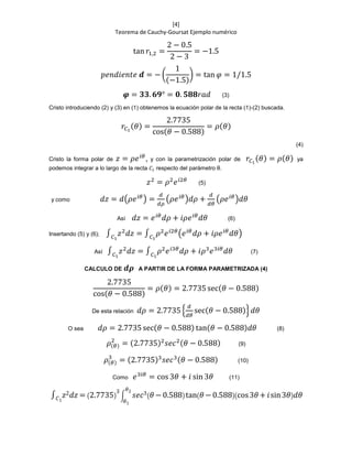 Teorema de cauchy | PDF