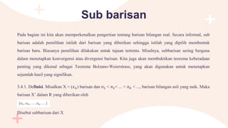 Teorema balzano weierstrass | PPTX