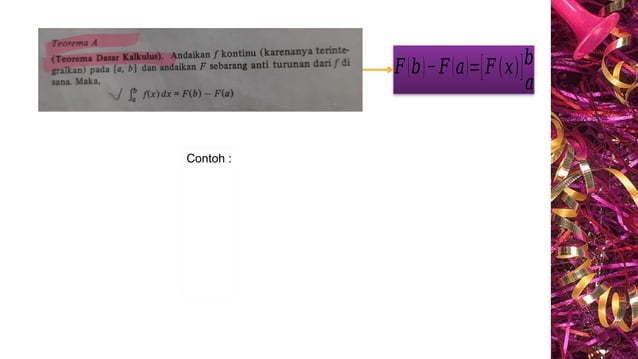 TEOREMA DASAR KALKULUS serta BANTUAN DALAM PERHITUNGAN INTEGRAL.ppsx