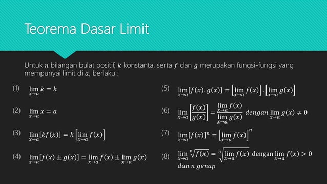 Teorema Dasar Limit | PPSX