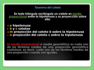 Teorema de alturas y catetos | PPTX