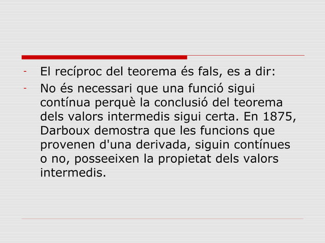 Teorema de bolzano | PPT