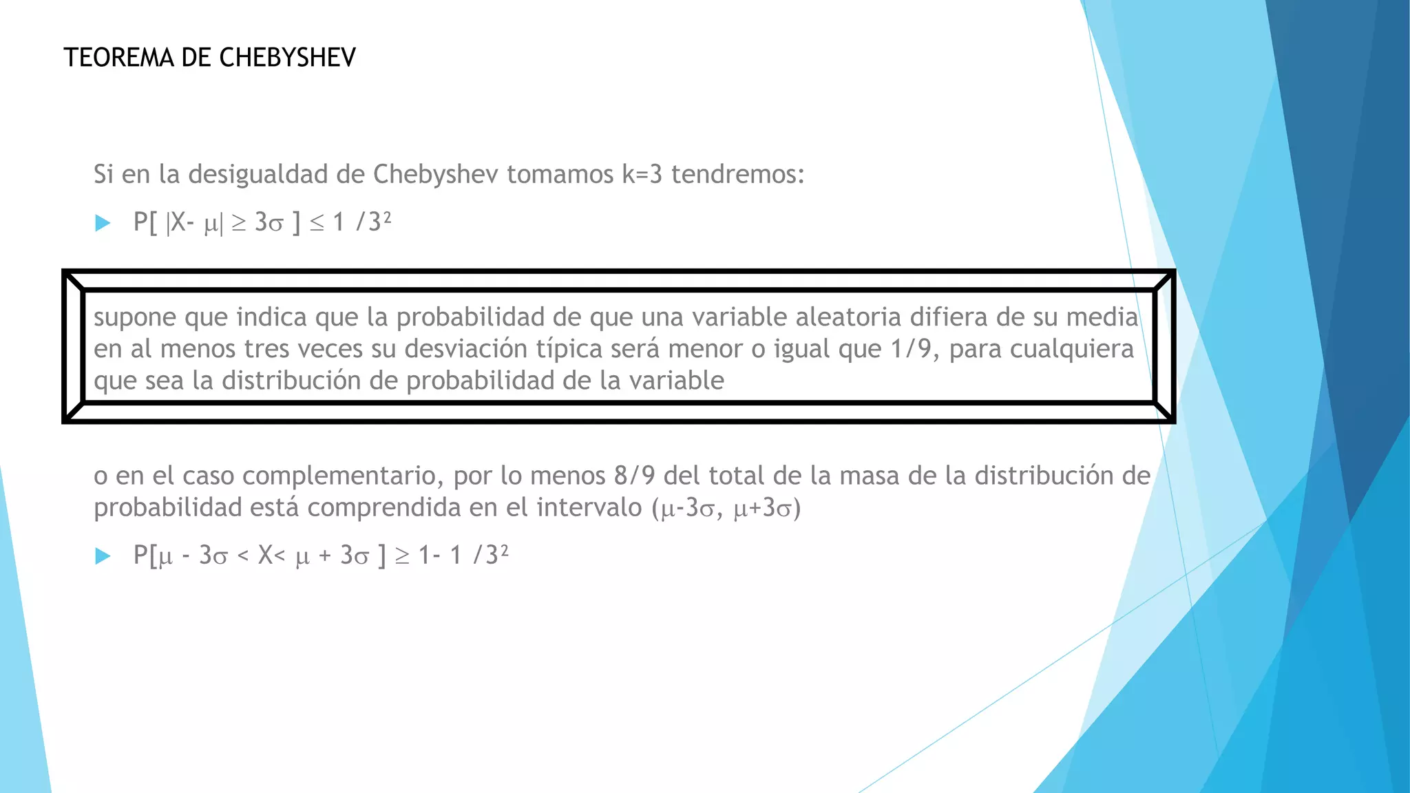 Teorema de chevishev | PPTX