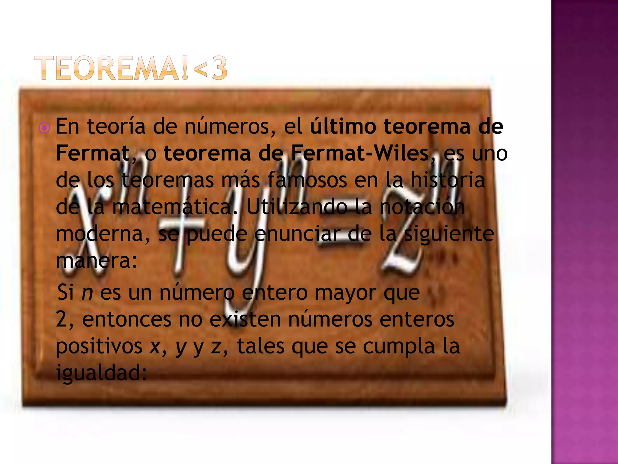 Teorema de fermat | PPTX