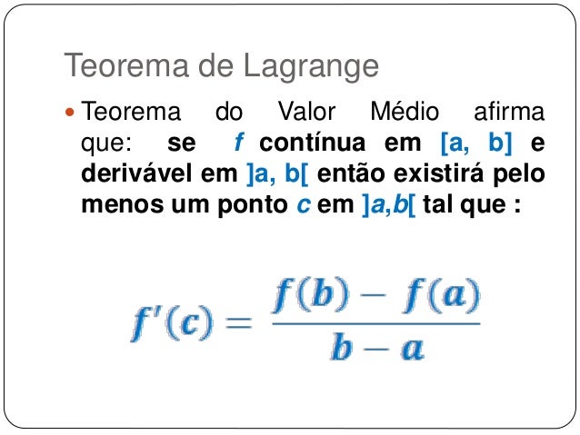 Teorema de Lagrange