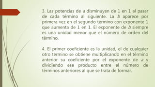 Teorema del binomio | PPTX