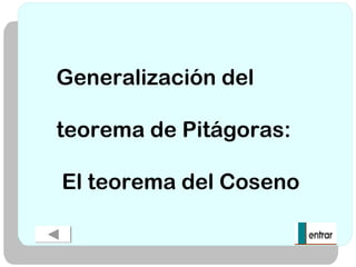 Teorema del coseno por Carlos Fernández | PPT