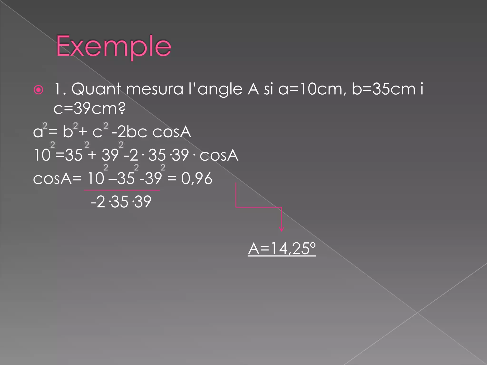 Teorema Del Cosinus | PPTX
