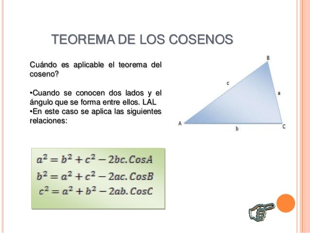 Teorema del seno y del coseno