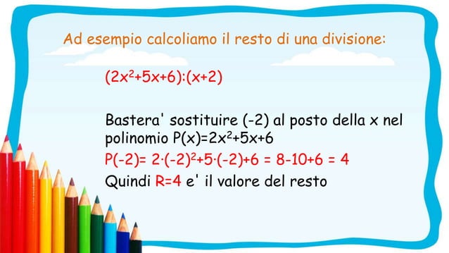 Teorema del resto | PPTX