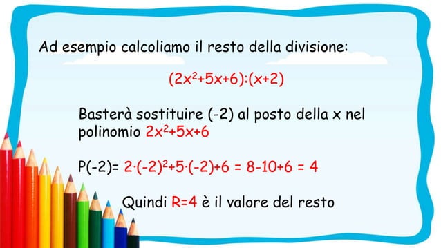 Teorema del resto | PPTX