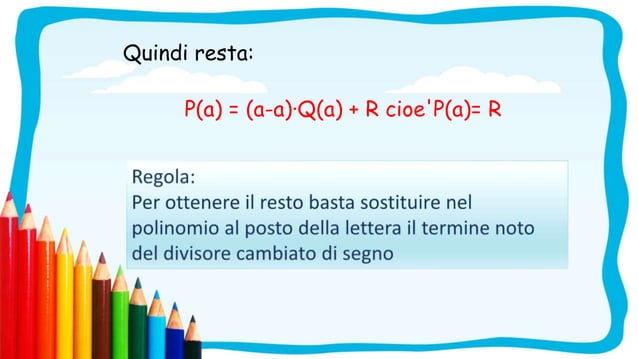Teorema del resto | PPTX