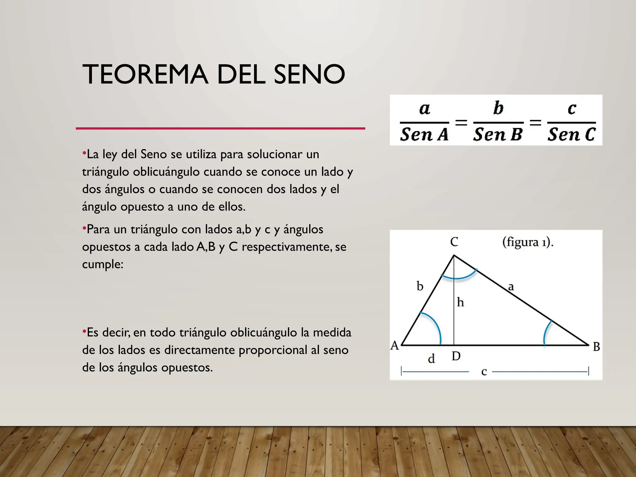 Teorema del seno y coseno.pptx con ejemplos | PPTX