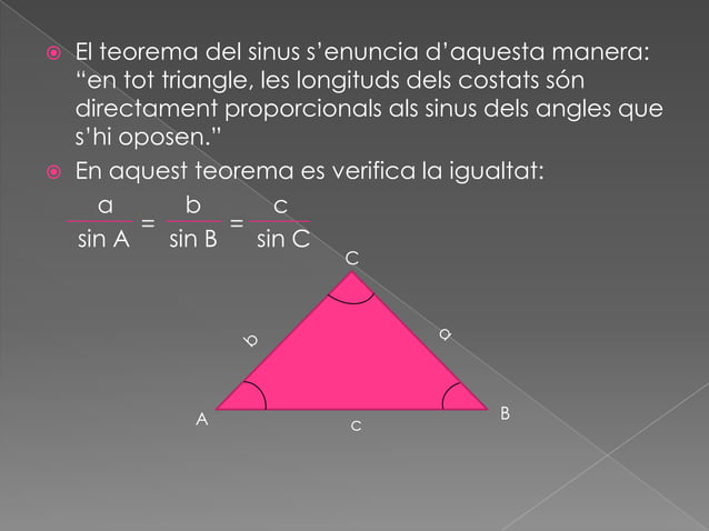 Teorema Del Sinus | PPT