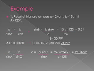 Teorema Del Sinus | PPT