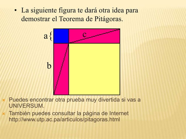Teorema de pitagoras demostraciones | PPTX