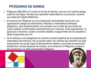 Teorema de pitágoras 7mo básico | PPTX