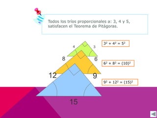 Teorema de pitágoras 7mo básico | PPTX