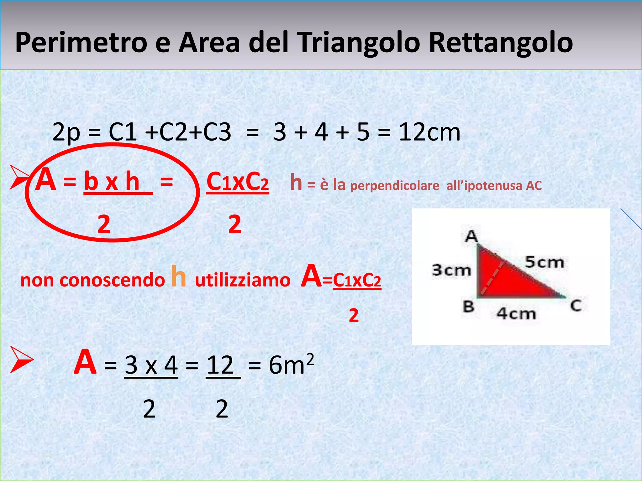 Teorema di pitagora | PPTX