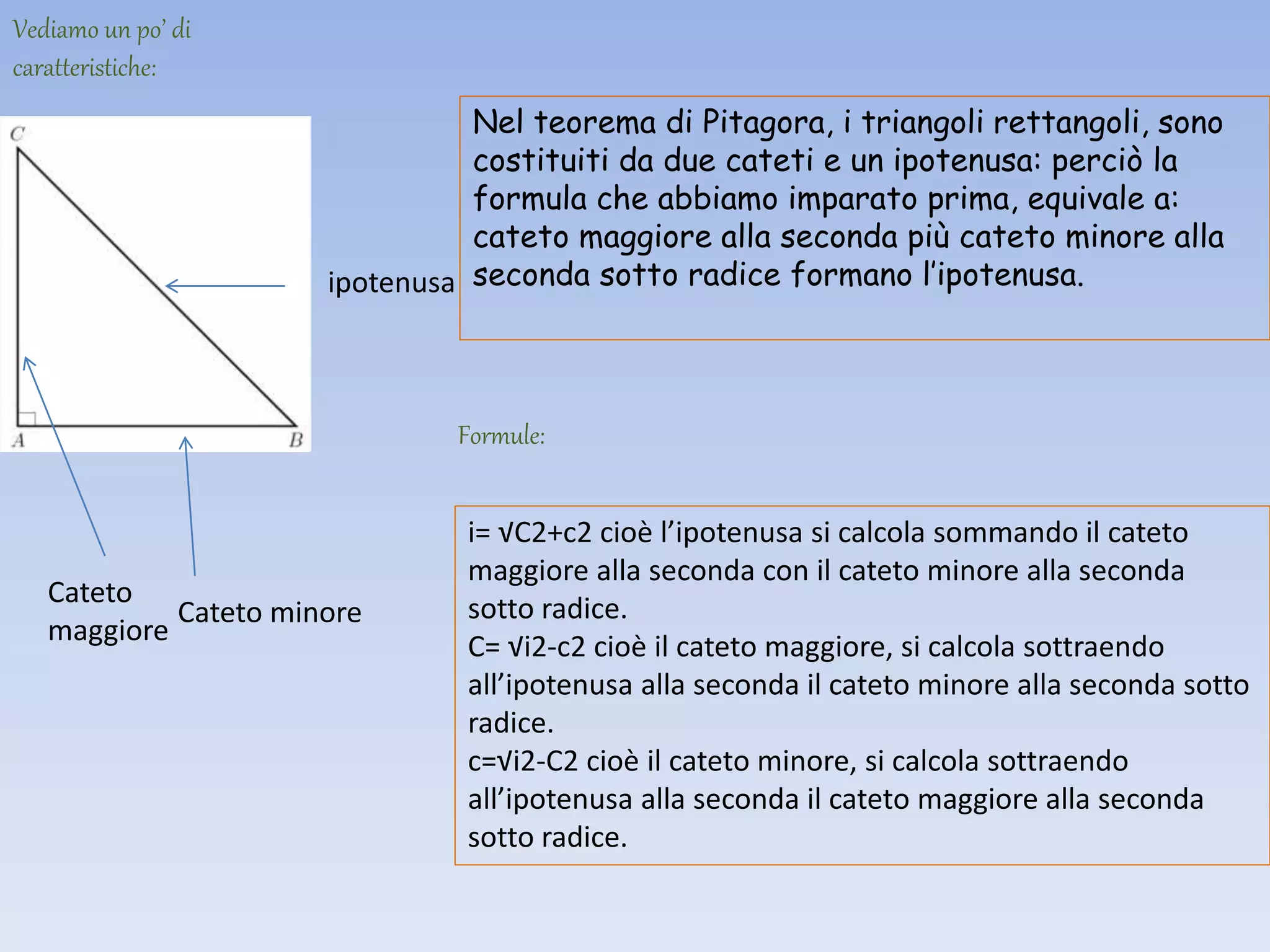 Teorema di pitagora | PPTX
