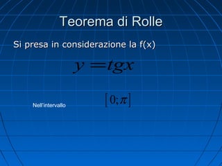 Teorema di rolle | PPT