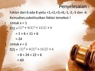 Teorema Faktor | PPTX