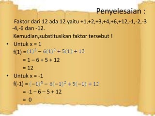 Teorema Faktor | PPTX