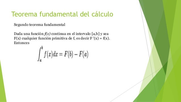 Teorema Fundamental Del Cálculo