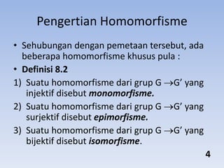 Teorema homomorfisme dasar | PPTX
