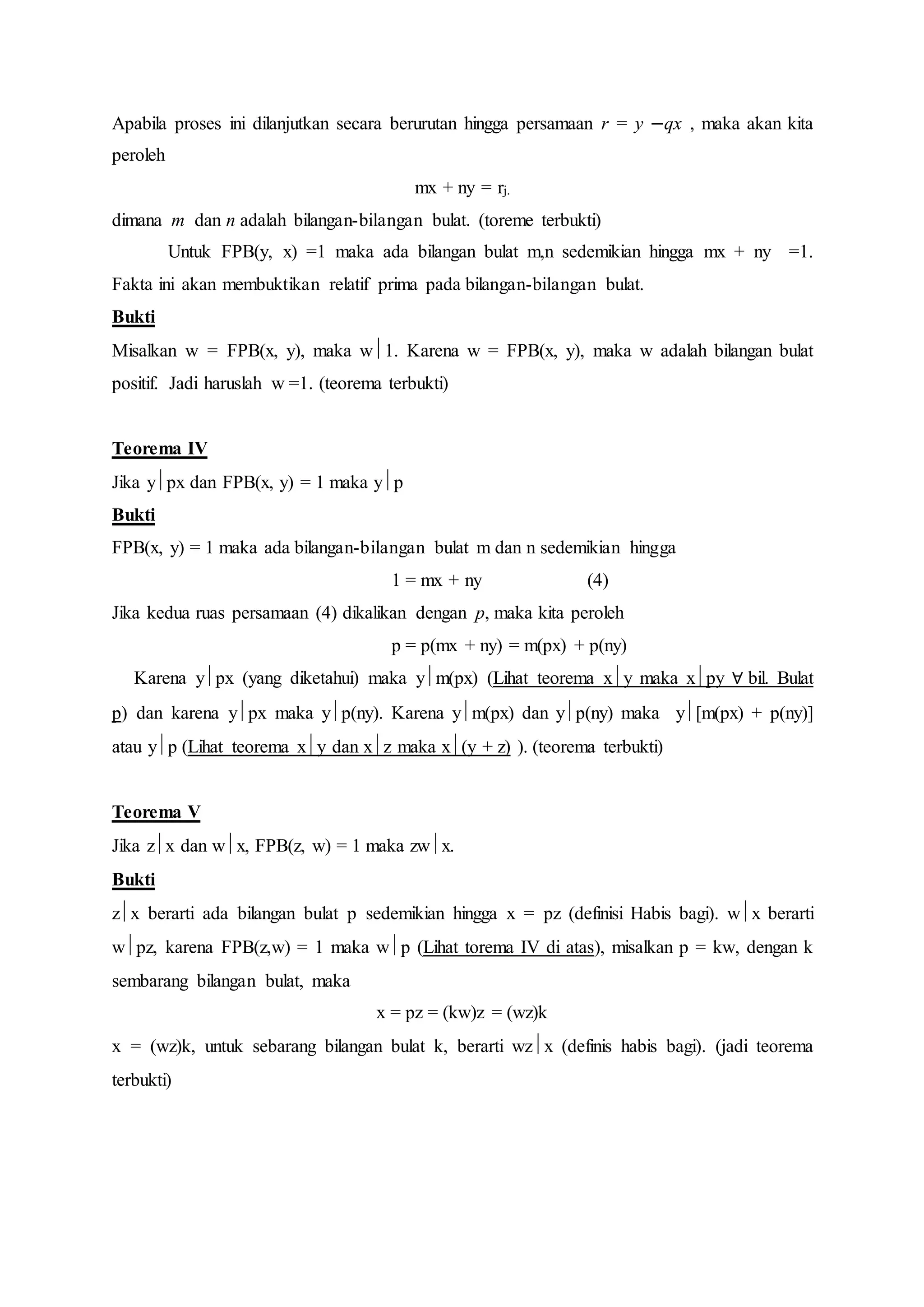 Teori Bilangan (Pembuktian Teorema Ucleid) | DOCX