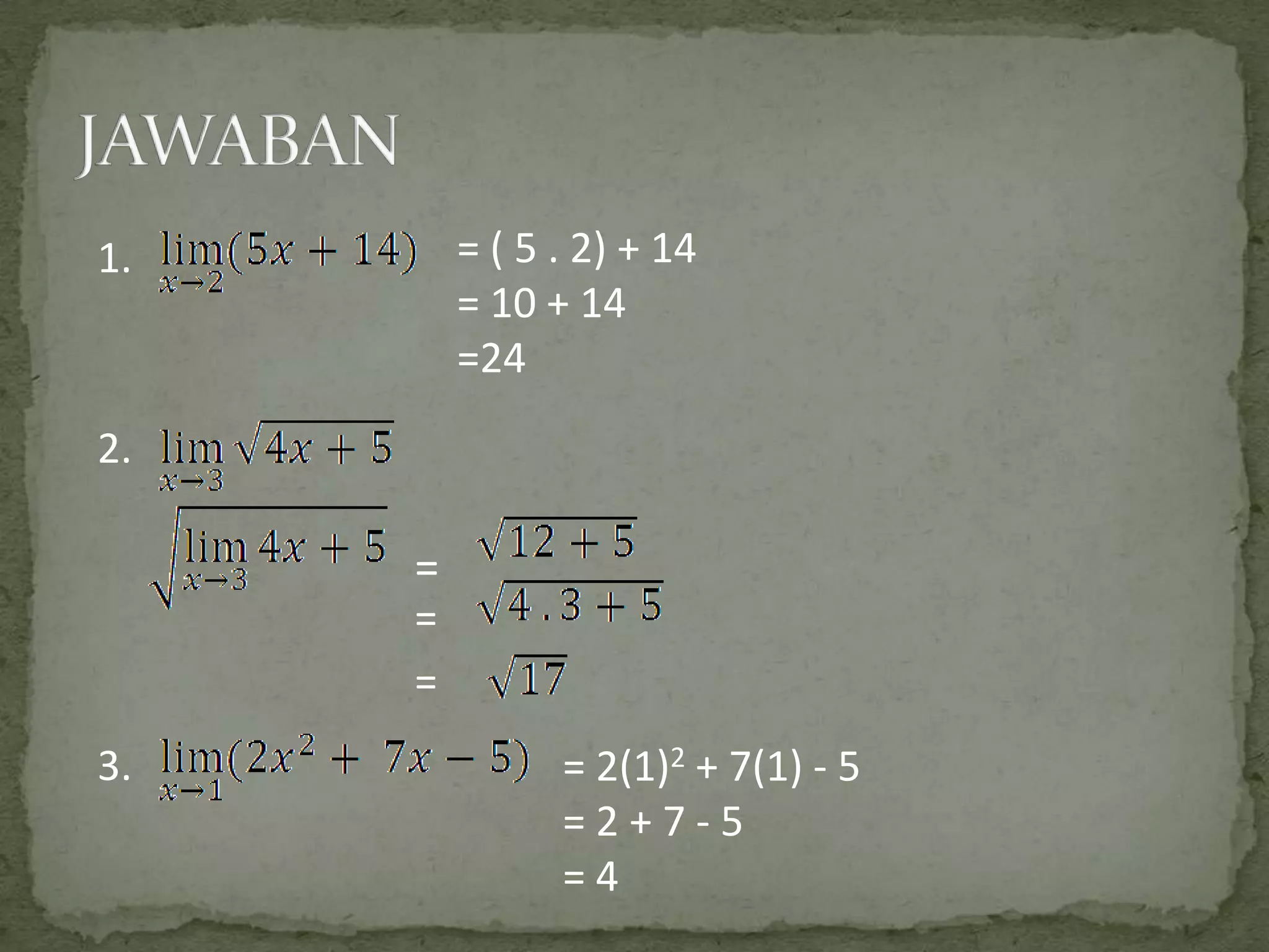 Teorema limit | PPTX