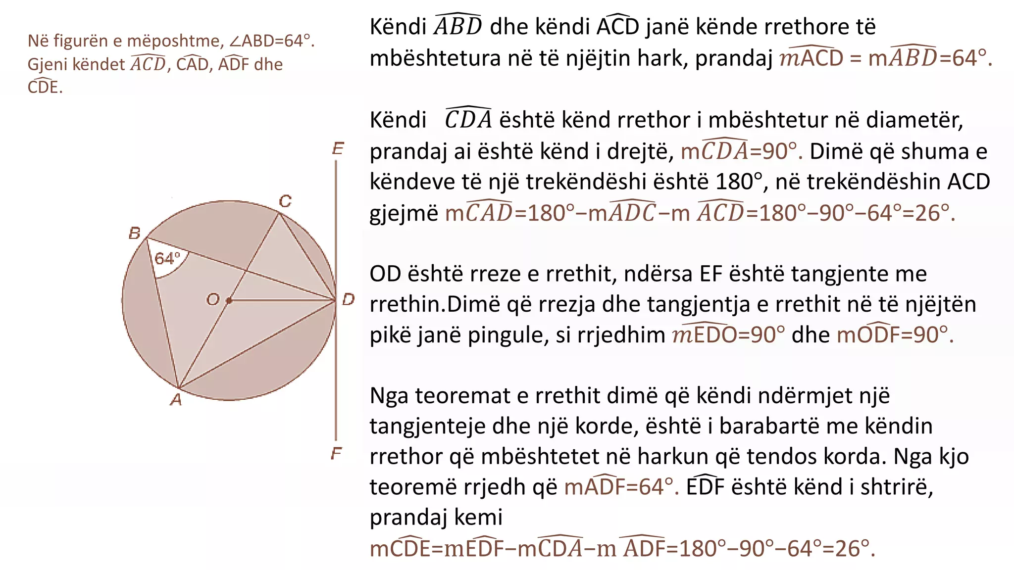 Teoremat e rrethit | PDF