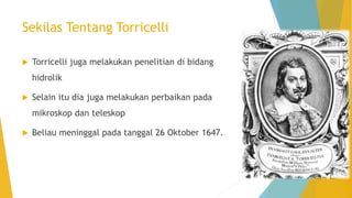 Teorema torricelli | PPTX