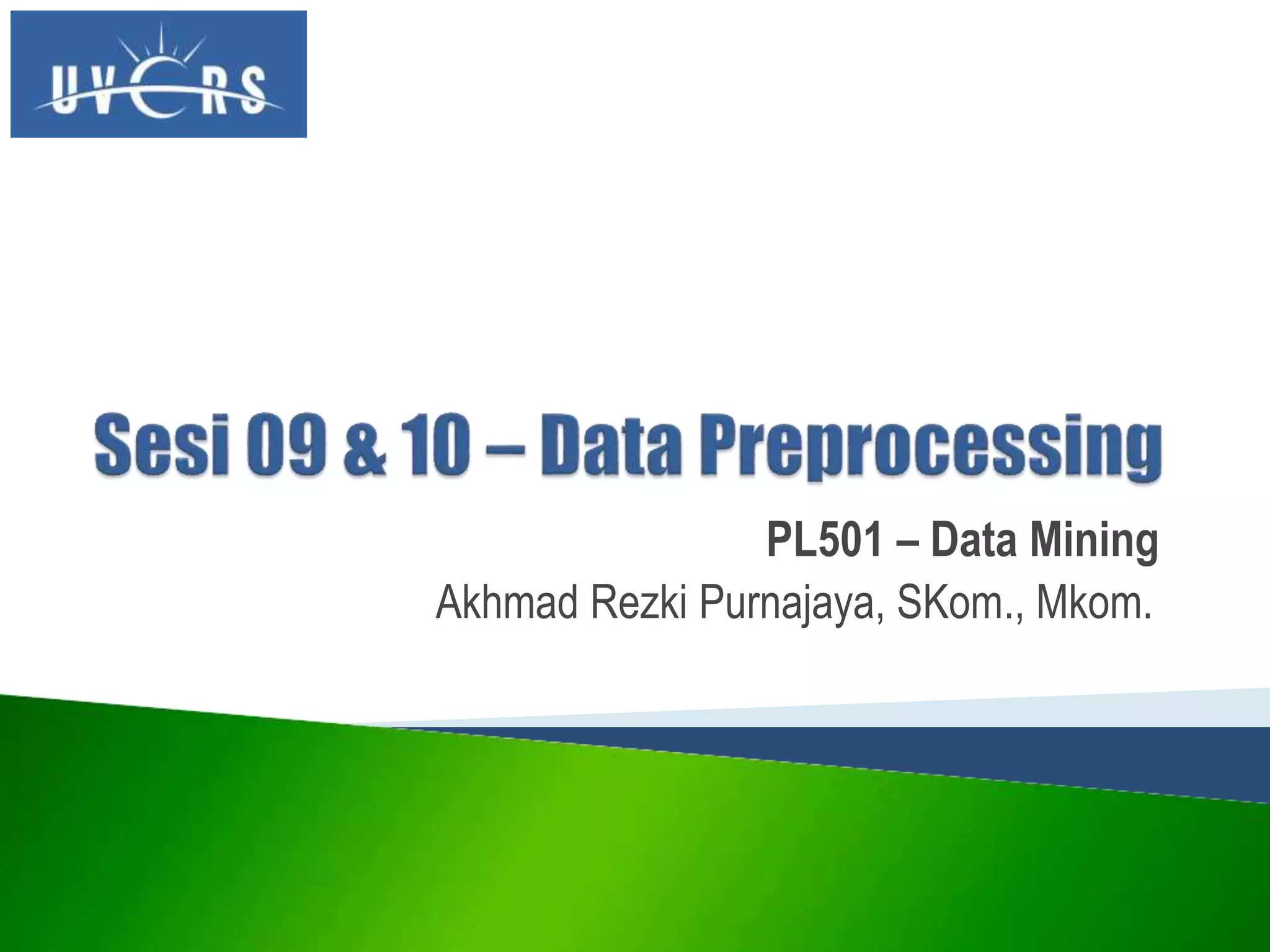 Data Preprocessing | PPTX