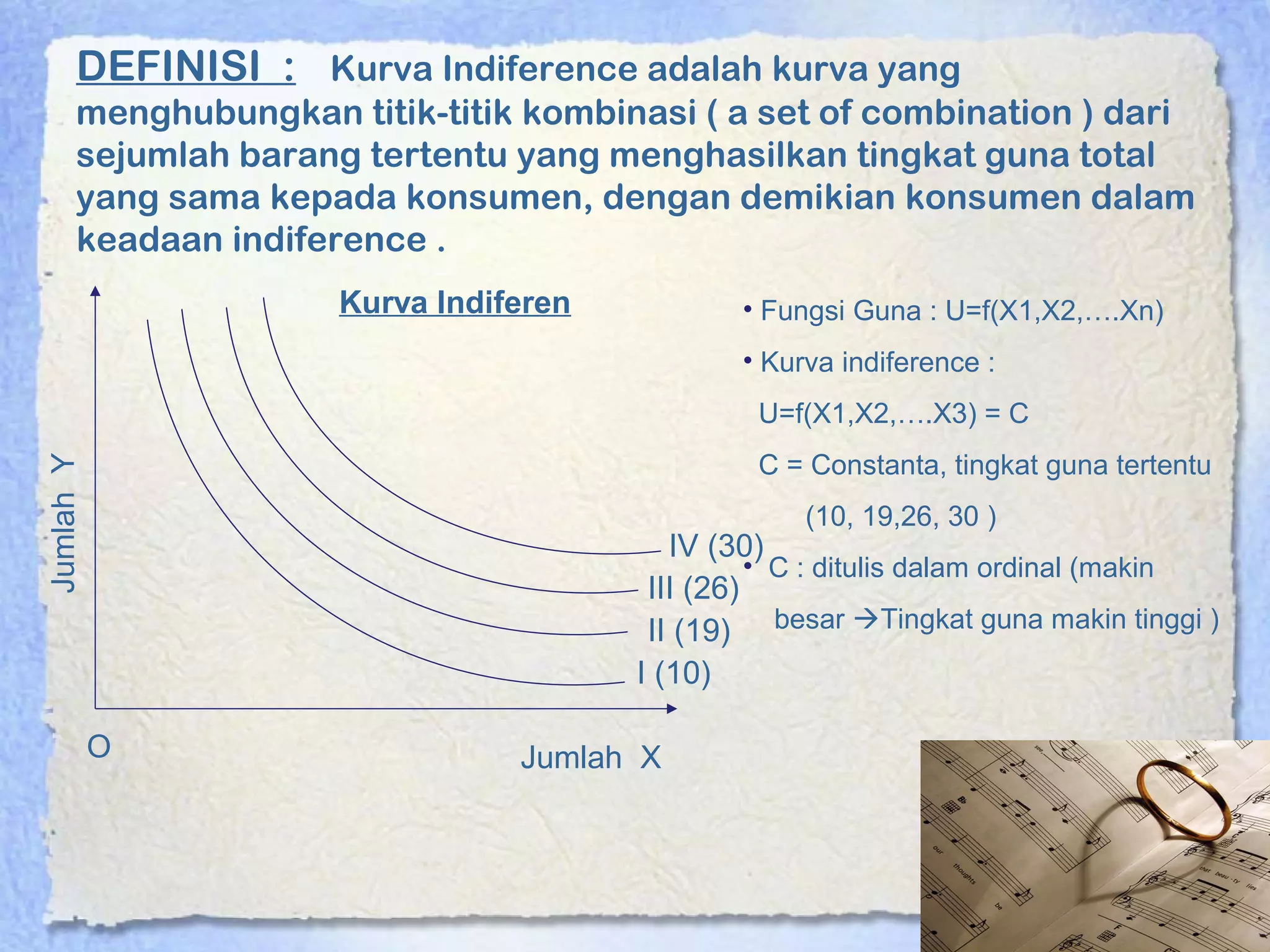 Teori perilaku konsumen (ordinal) | PPT