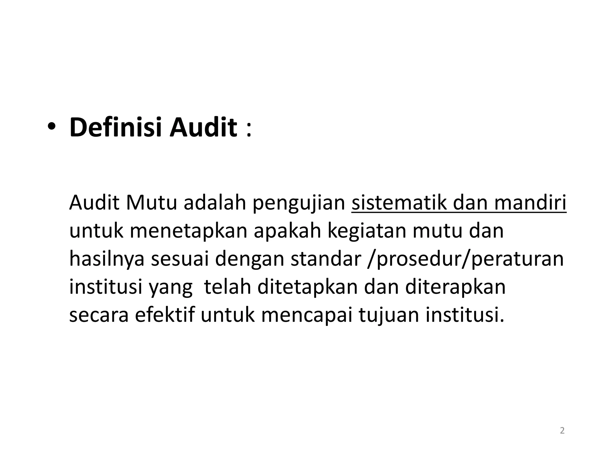 Teori audit-mutu-internal | PPTX