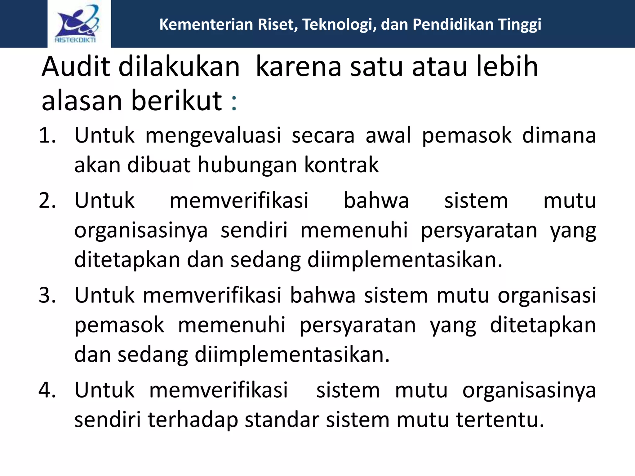 Teori audit-mutu-internal | PPTX