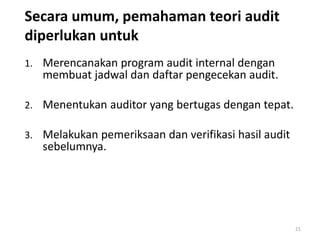 Teori audit-mutu-internal | PPTX