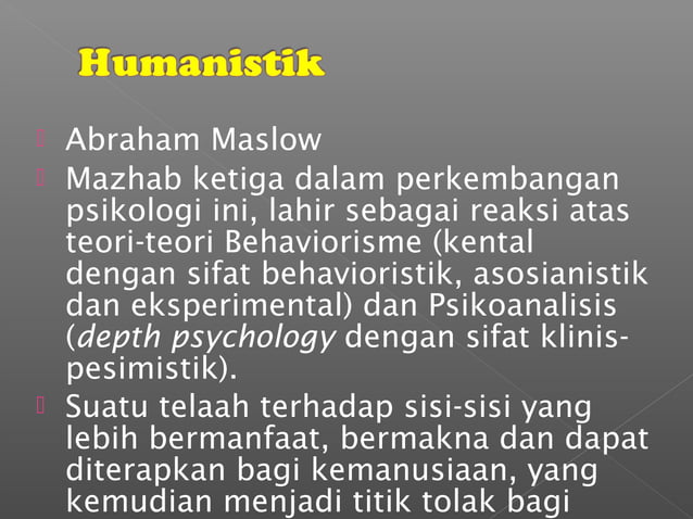 TEORI BELAJAR HUMANISTIK | PPT