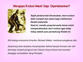 teori teori evolusi yang dikemukakan oleh para ahli | PPT