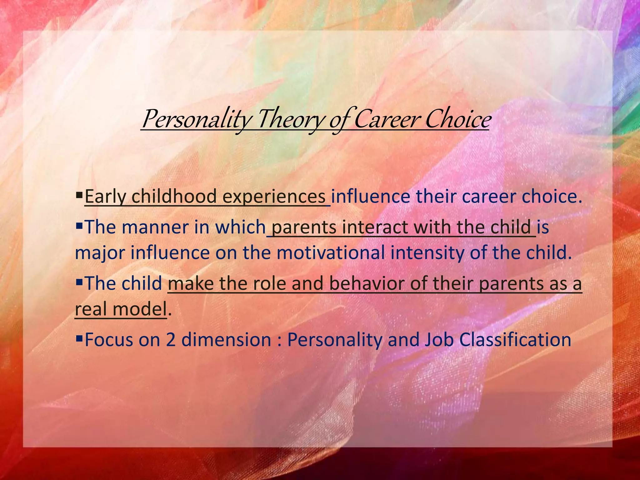ANNE ROE THEORY OF CAREER CHOICE AND DEVELOPMENT | PPTX