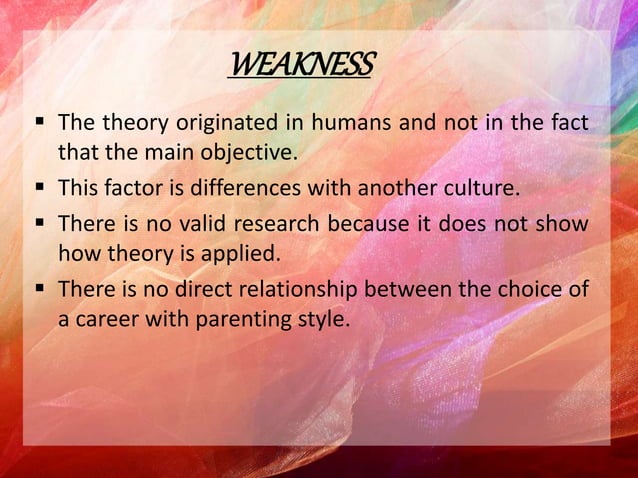 ANNE ROE THEORY OF CAREER CHOICE AND DEVELOPMENT | PPTX | Parenting ...