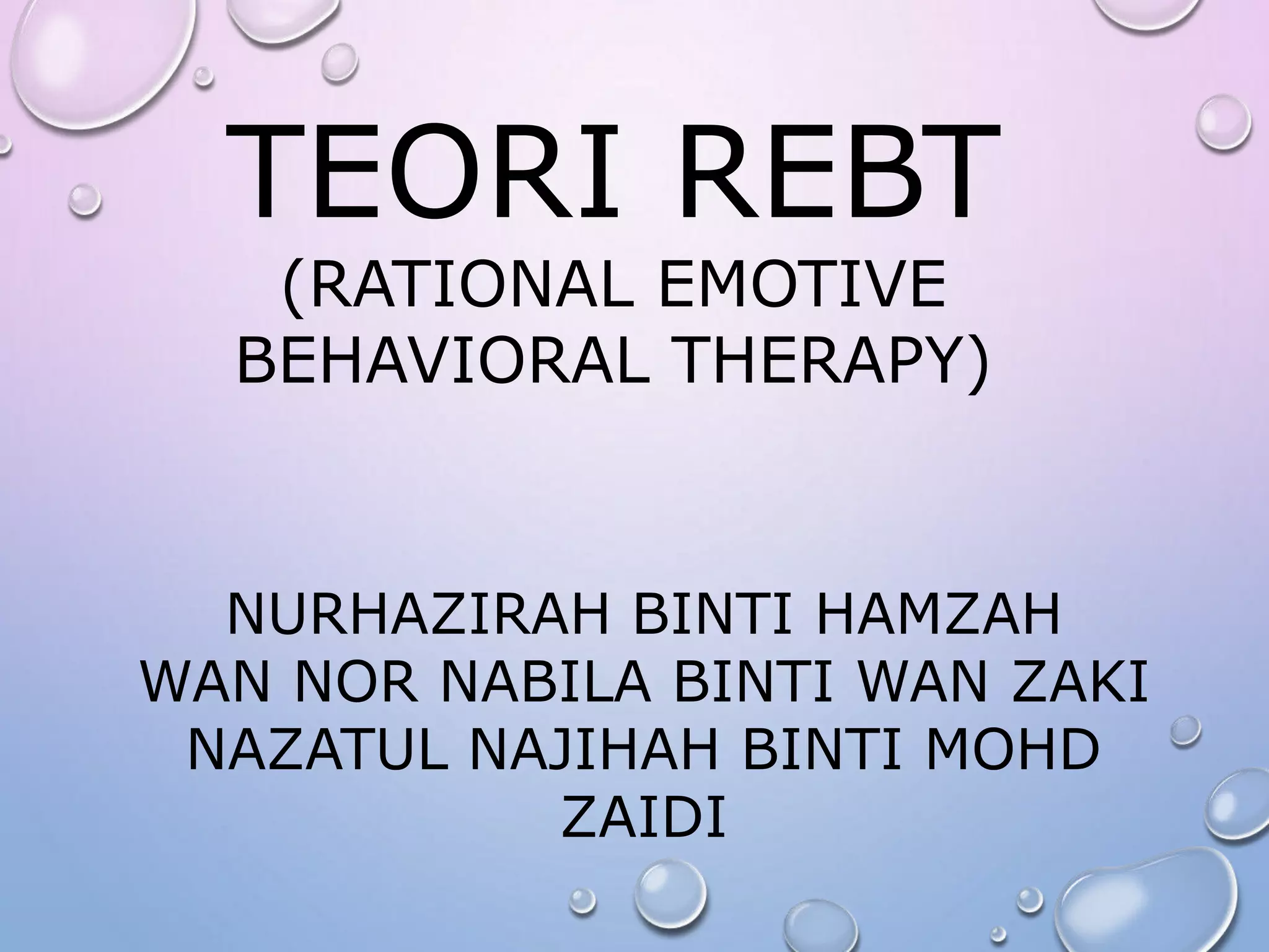Teori REBT | PPTX