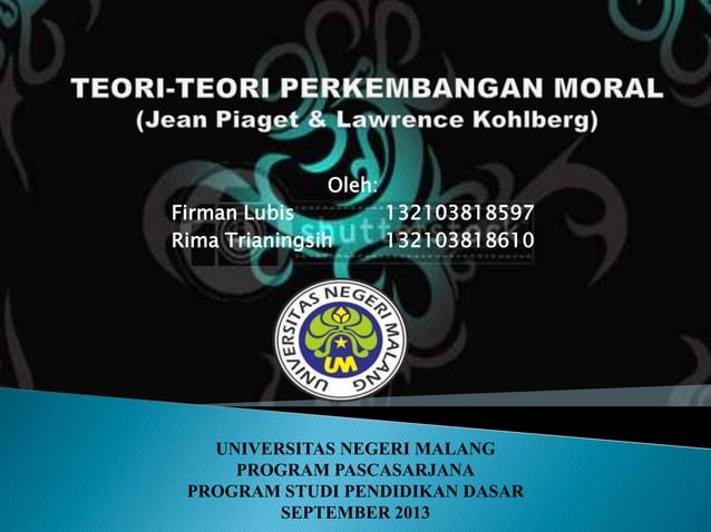 TEORI PERKEMBANGAN MORAL | PPT TEORI PERKEMBANGAN MORAL | PPT
