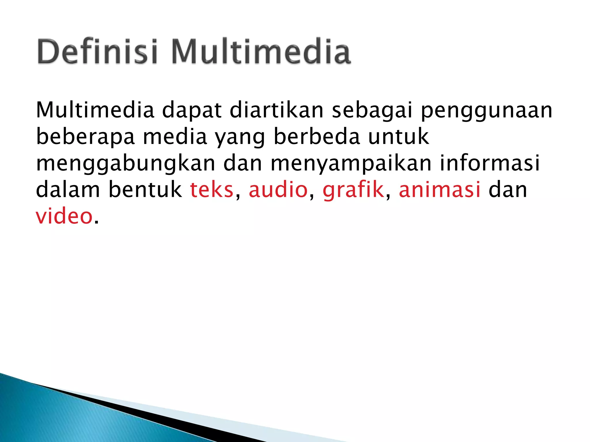 Teori teori-dasar-multimedia | PPTX