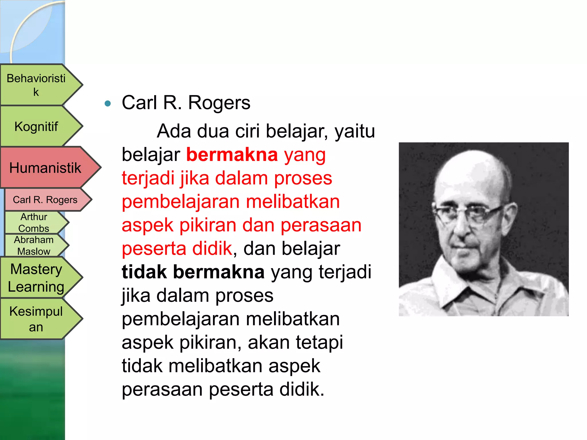 Teori-teori Belajar | PPTX