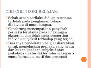 Teori teori dasar dalam psikologi sosial | PPT