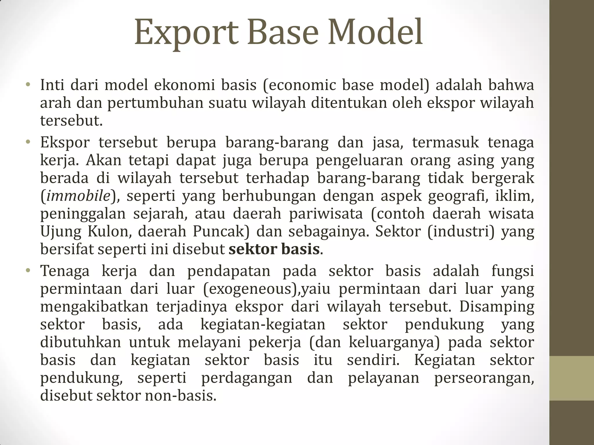 Teori teori ekonomi regional | PDF