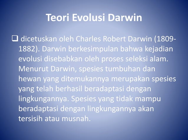 Teori Evolusi | PPTX