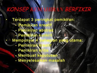 Teori Teori Kemahiran Berfikir | PPT